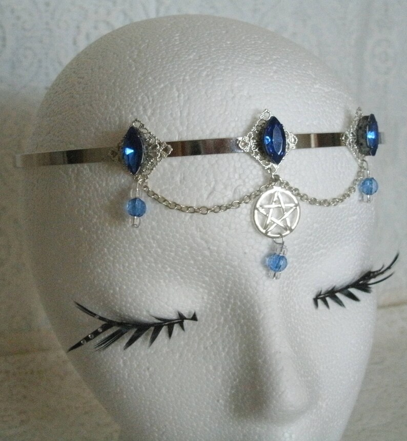 Pentacle Circlet Wiccan Jewelry Pagan Jewelry Witch Jewelry - Etsy