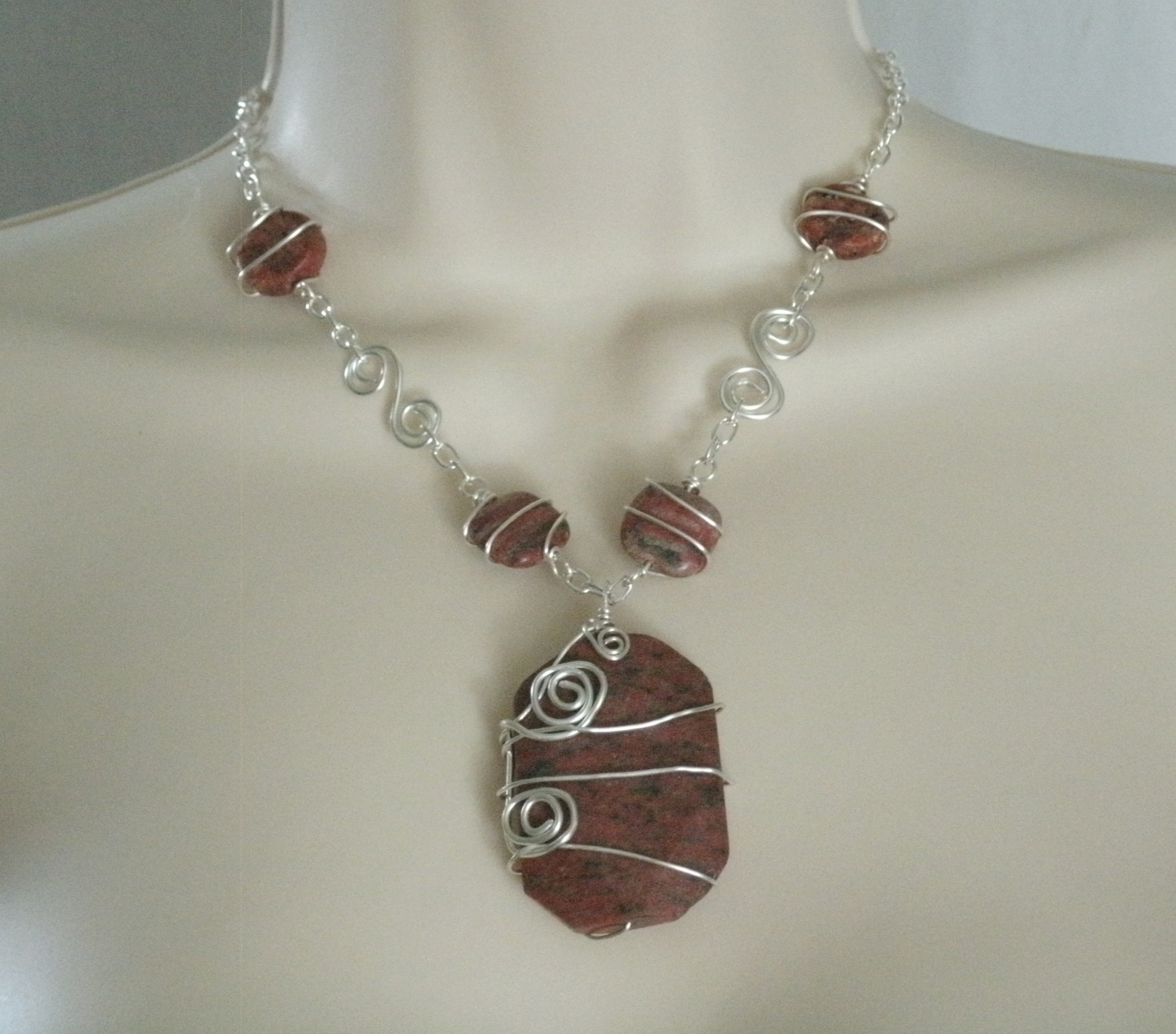 Jasper Necklace Jasper Jewelry Boho Jewelry Bohemian Jewelry ...