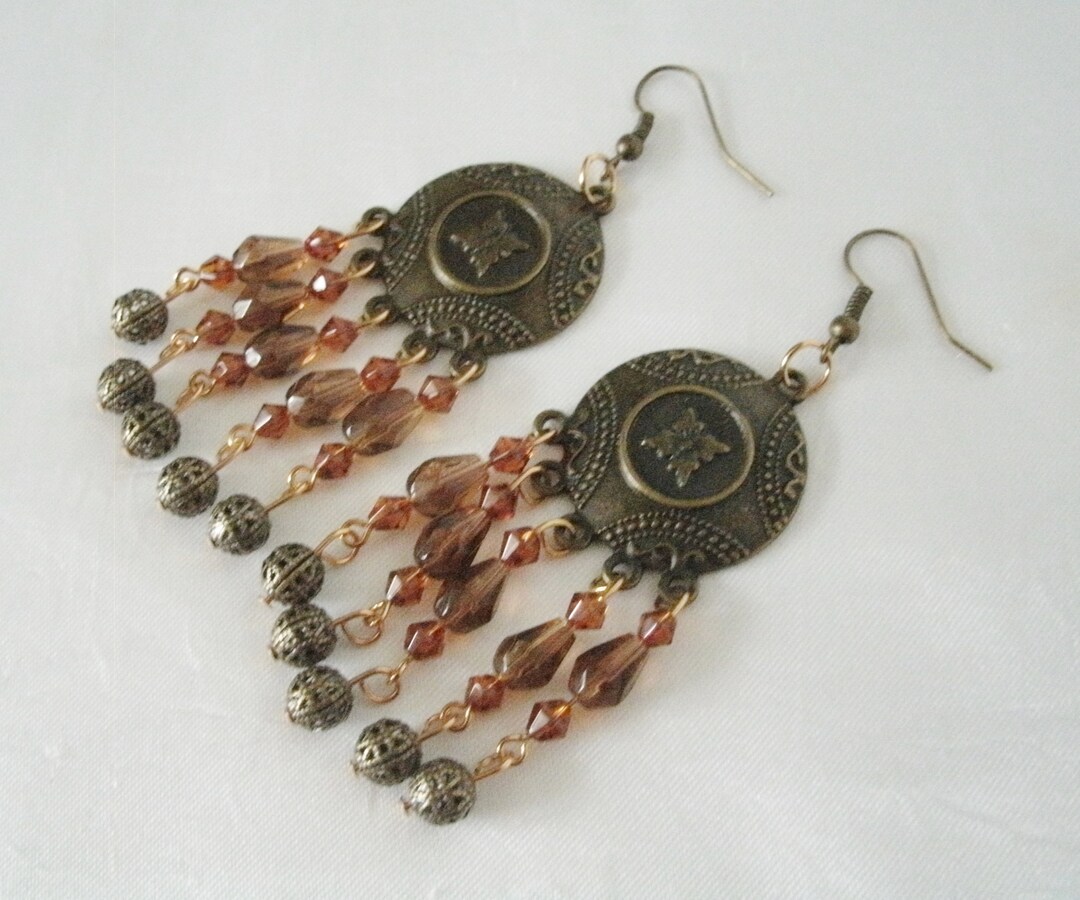 Dangle Earrings Medieval Jewelry Renaissance Jewelry Victorian Jewelry ...