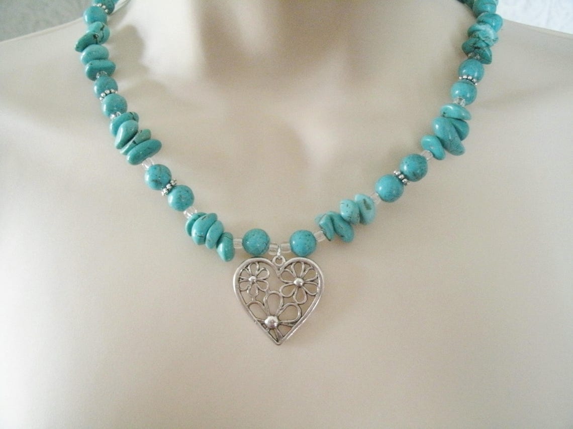 Turquoise Necklace Southwestern Jewelry Southwest Jewelry - Etsy