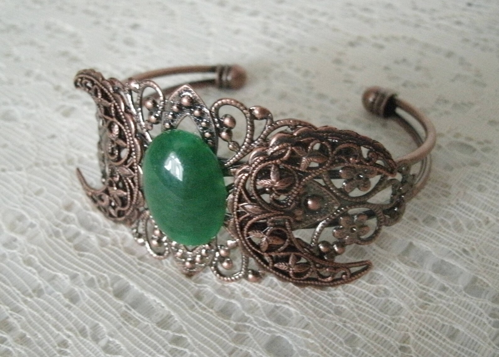 Copper Triple Moon Cuff Bracelet Wiccan Jewelry Pagan Jewelry | Etsy