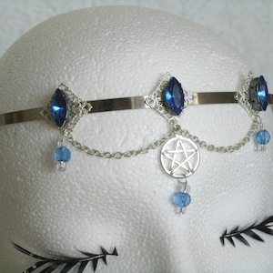 Pentacle Circlet Wiccan Jewelry Pagan Jewelry Witch Jewelry Headpiece ...