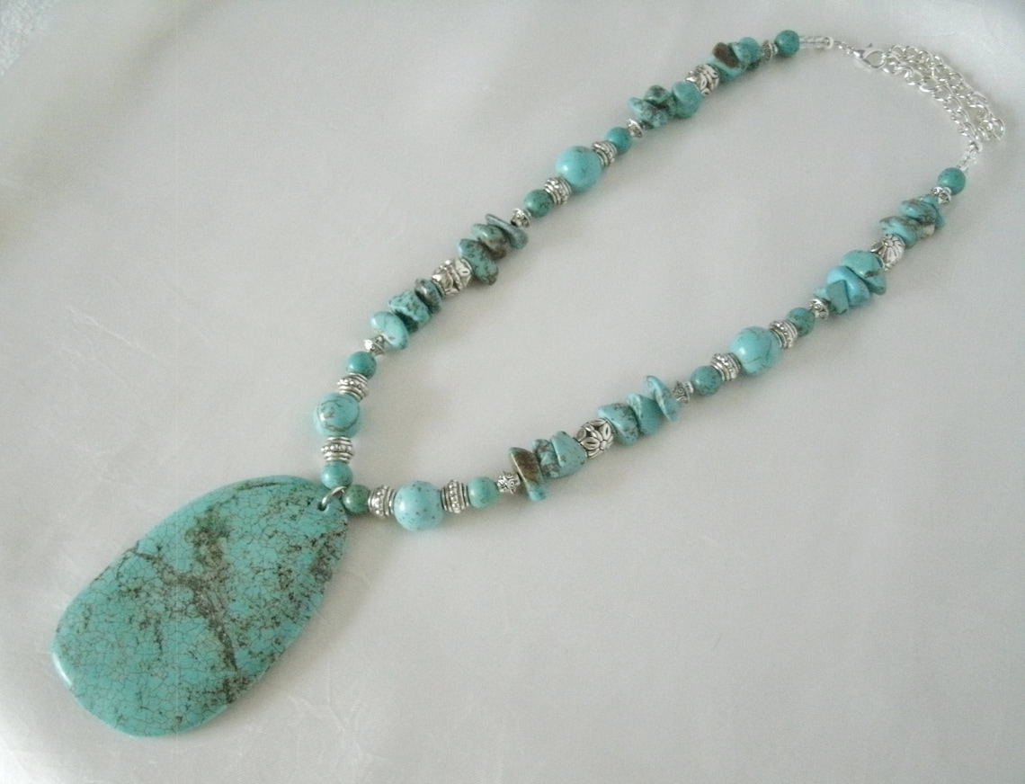 Turquoise Necklace Southwestern Jewelry Southwest Jewelry - Etsy