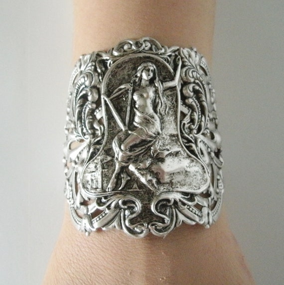 Goddess Cuff Bracelet wiccan jewelry pagan jewelry wicca jewelry witch bracelet witchcraft pagan bracelet priestess wiccan bracelet gothic Etsy