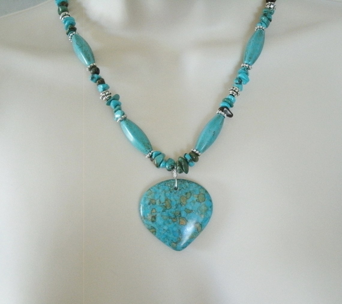 Turquoise Necklace Southwestern Jewelry Southwest Jewelry - Etsy