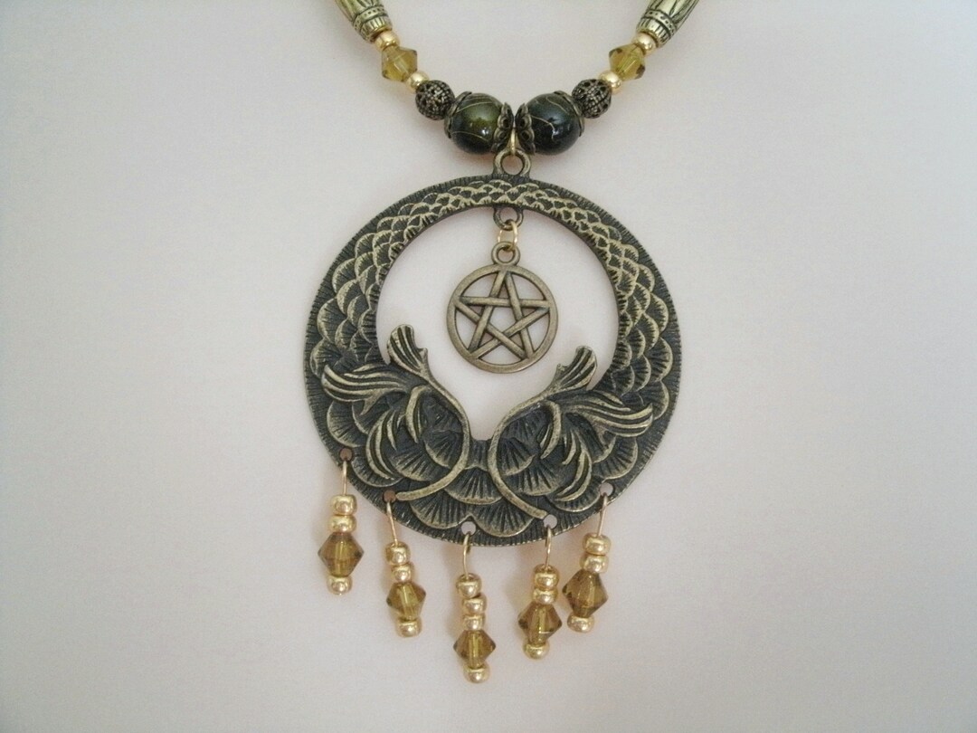 Earth Goddess Pentacle Necklace Wiccan Pagan Jewelry Wicca Priestess ...
