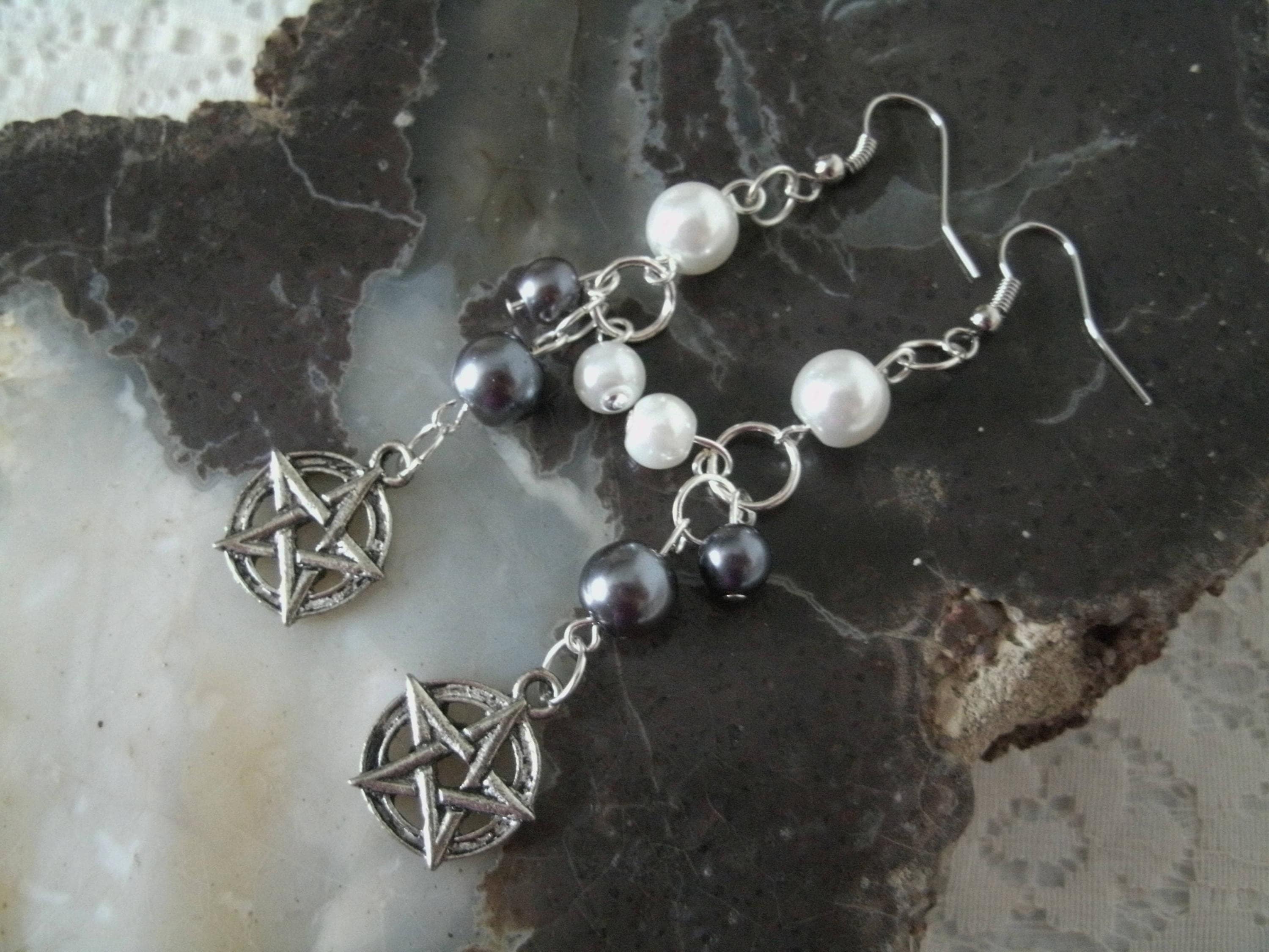 Pentacle Earrings Wiccan Jewelry Pagan Jewelry Witch Jewelry Wicca ...