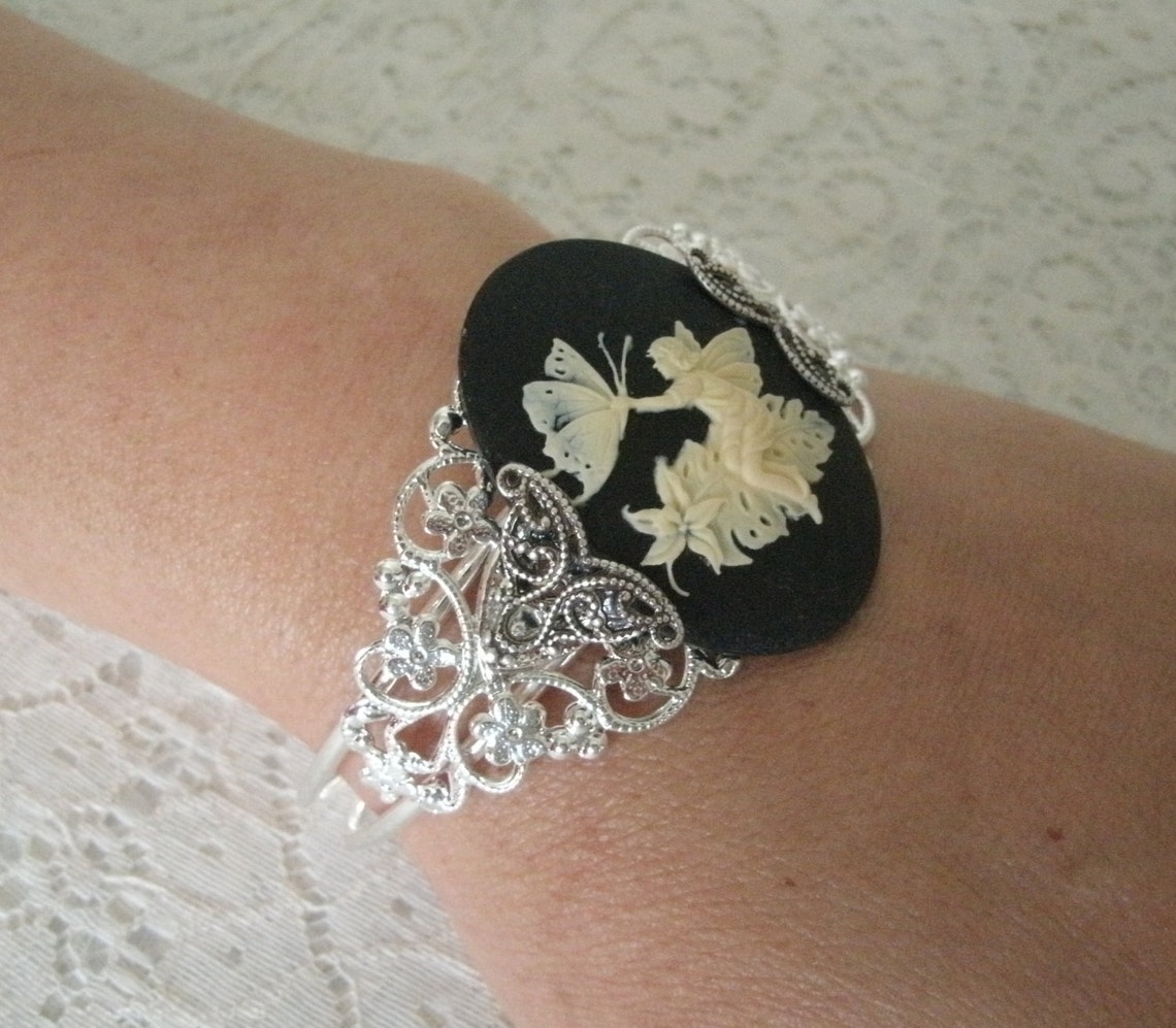 Fairy Cuff Bracelet Victorian Jewelry Fairy Jewelry - Etsy