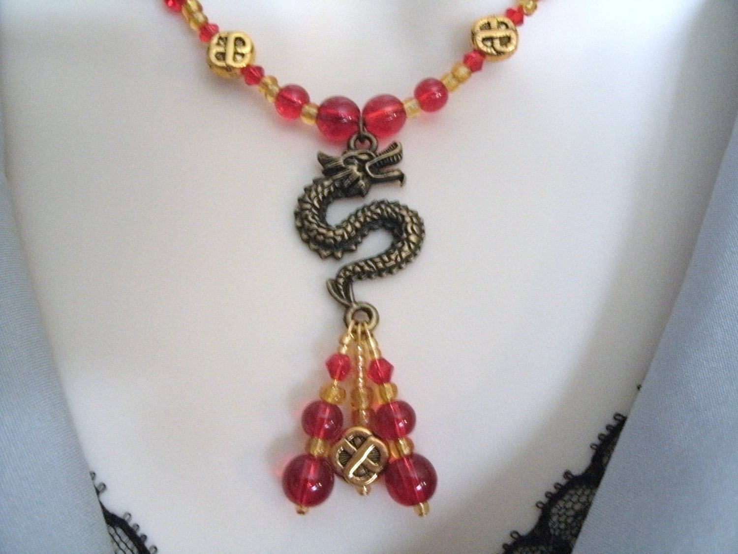 Medieval Dragon Necklace Medieval Jewelry Renaissance Jewelry | Etsy