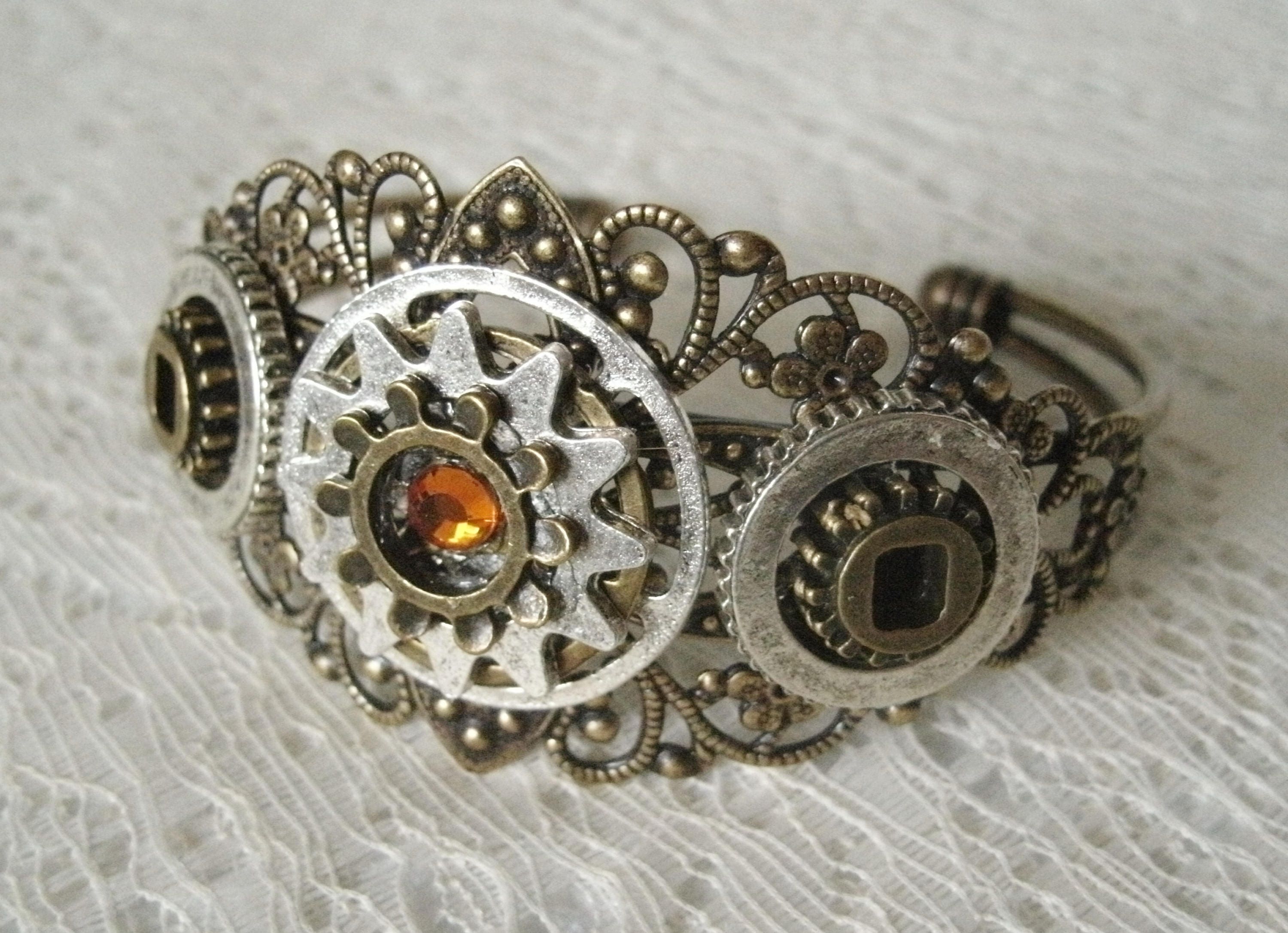 Steampunk Cuff Bracelet Steampunk Jewelry Victorian Jewelry - Etsy