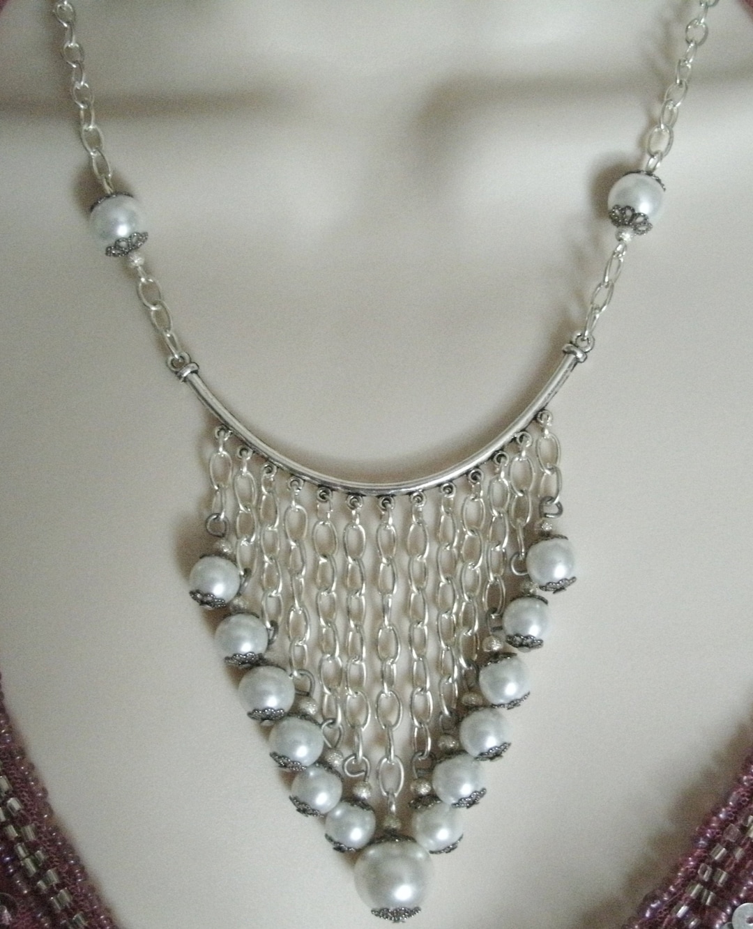 Chevron Necklace Art Deco Jewelry Victorian Jewelry Art Nouveau Jewelry ...