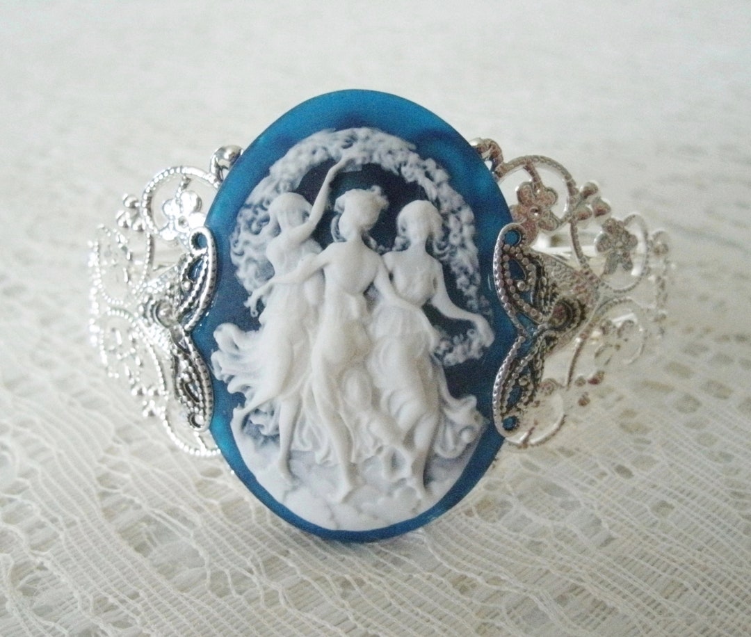 Three Muses Cuff Bracelet Victorian Jewelry Art Nouveau Jewelry Art ...