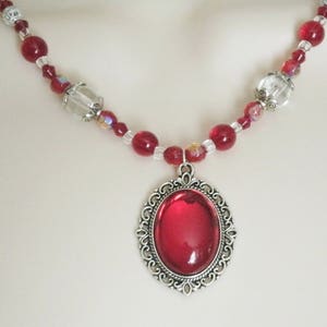 Red Necklace Victorian Jewelry Art Nouveau Jewelry Edwardian ...