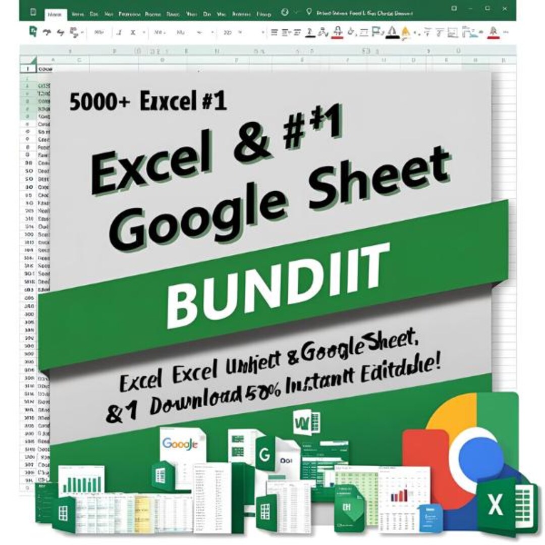 5000+ Excel & Google Sheets Bundle | Planner, Calculator, Dashboard ...