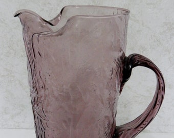 Purple glass pitcher | Etsy