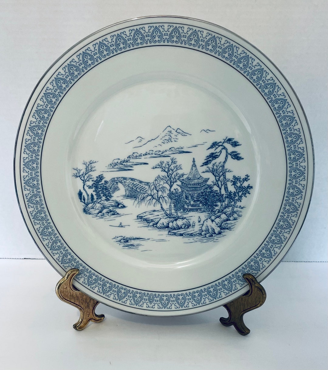 Oxford Division of Lenox Dinner Plate Mandarin Pattern 10 1/2" Gold ...