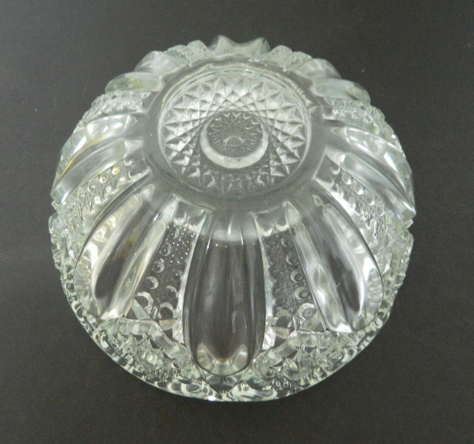 EAPG Mckee's Quintec Crystal Bowl, Saw Tooth Edge - Etsy