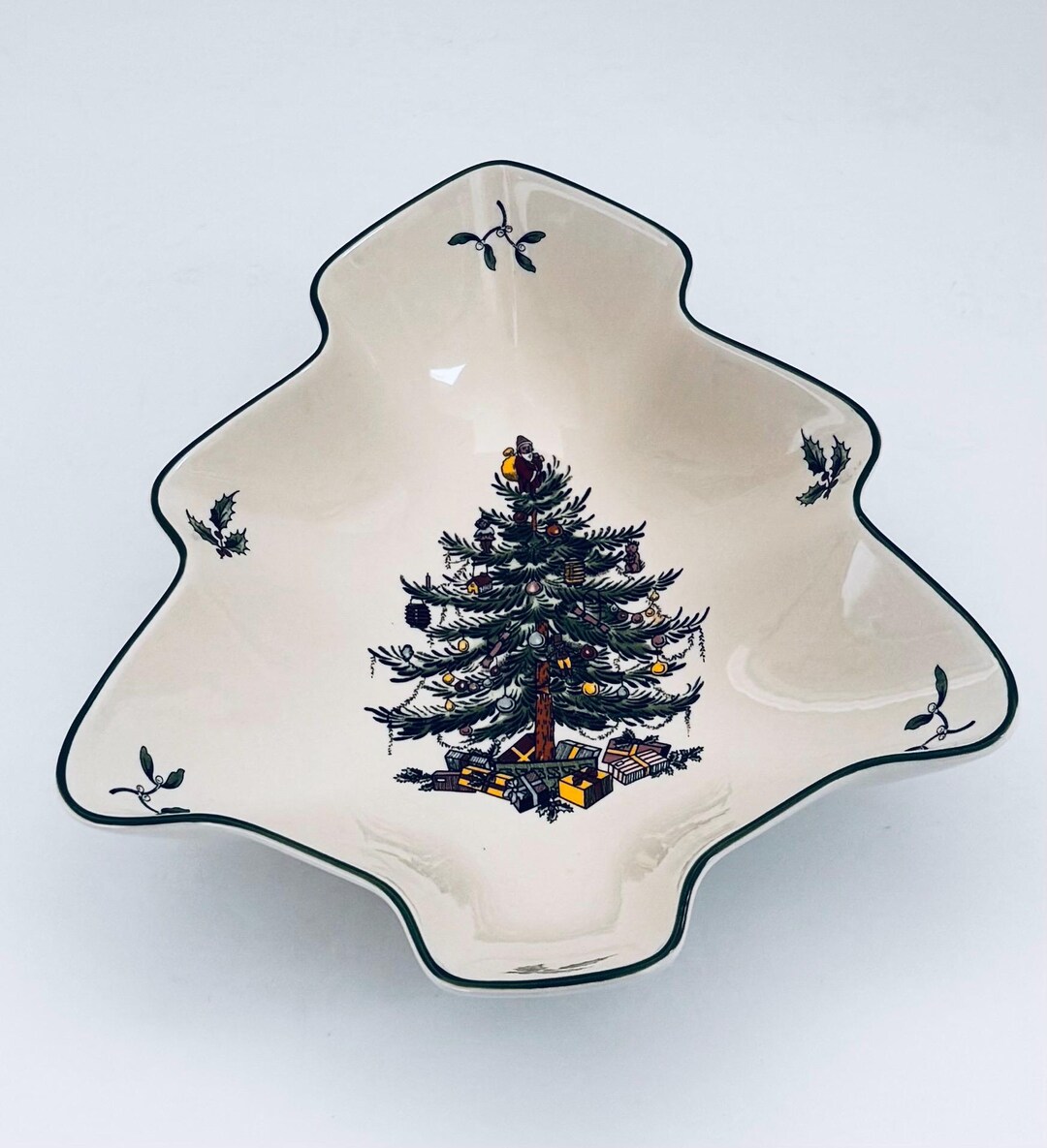 Spode Christmas Tree Shape Candy Nut Snack Ceramic 8 1/4 X 7 1/4" - Etsy