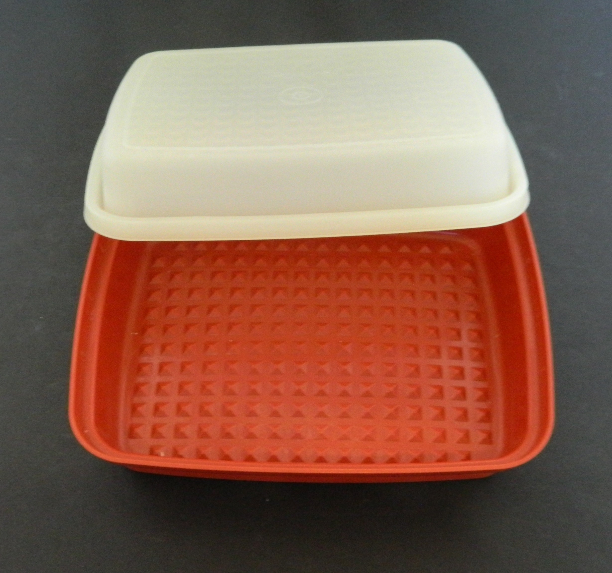 Tupperware Small Marinade Dish Season Serve Container Paprika Red ...