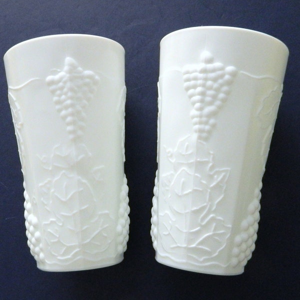 Indiana Milk Glass Panel Grape - Etsy