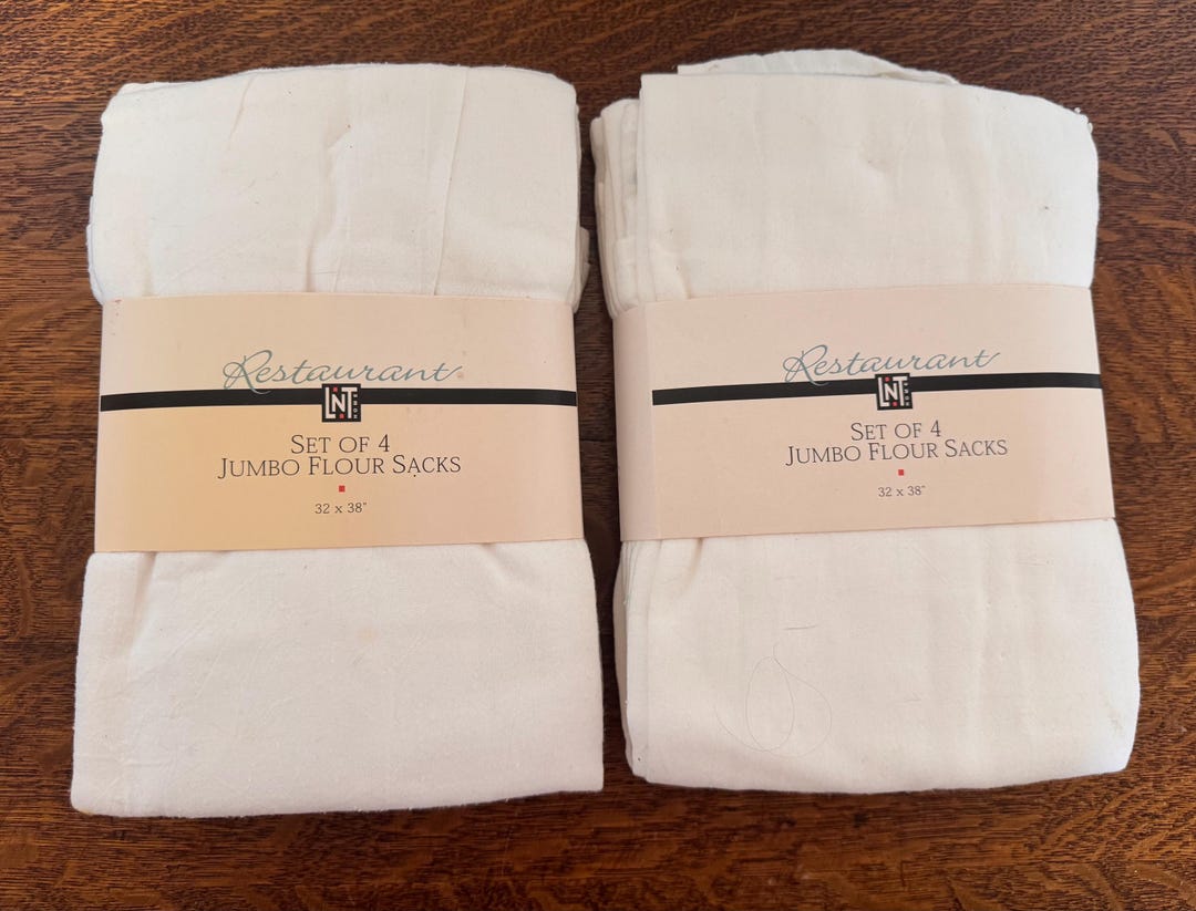 8 Jumbo Flour Sacks 32 X 38" Restaurant 2 Sets of 4 Linens N Things 100 ...