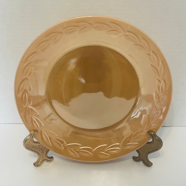 Peach Lustre Fire King Dinner Plates - Etsy