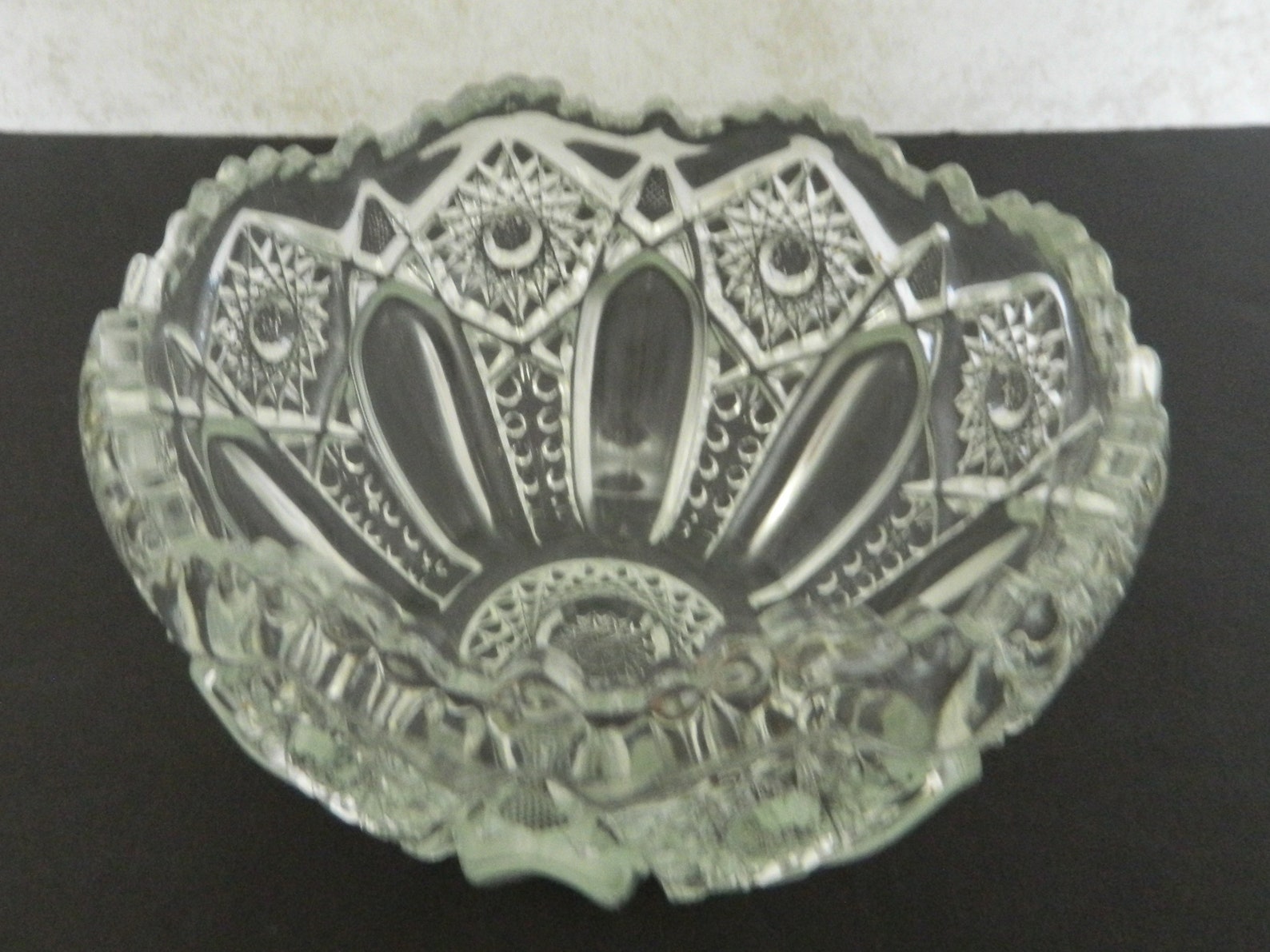 EAPG Mckee's Quintec Crystal Bowl, Saw Tooth Edge - Etsy