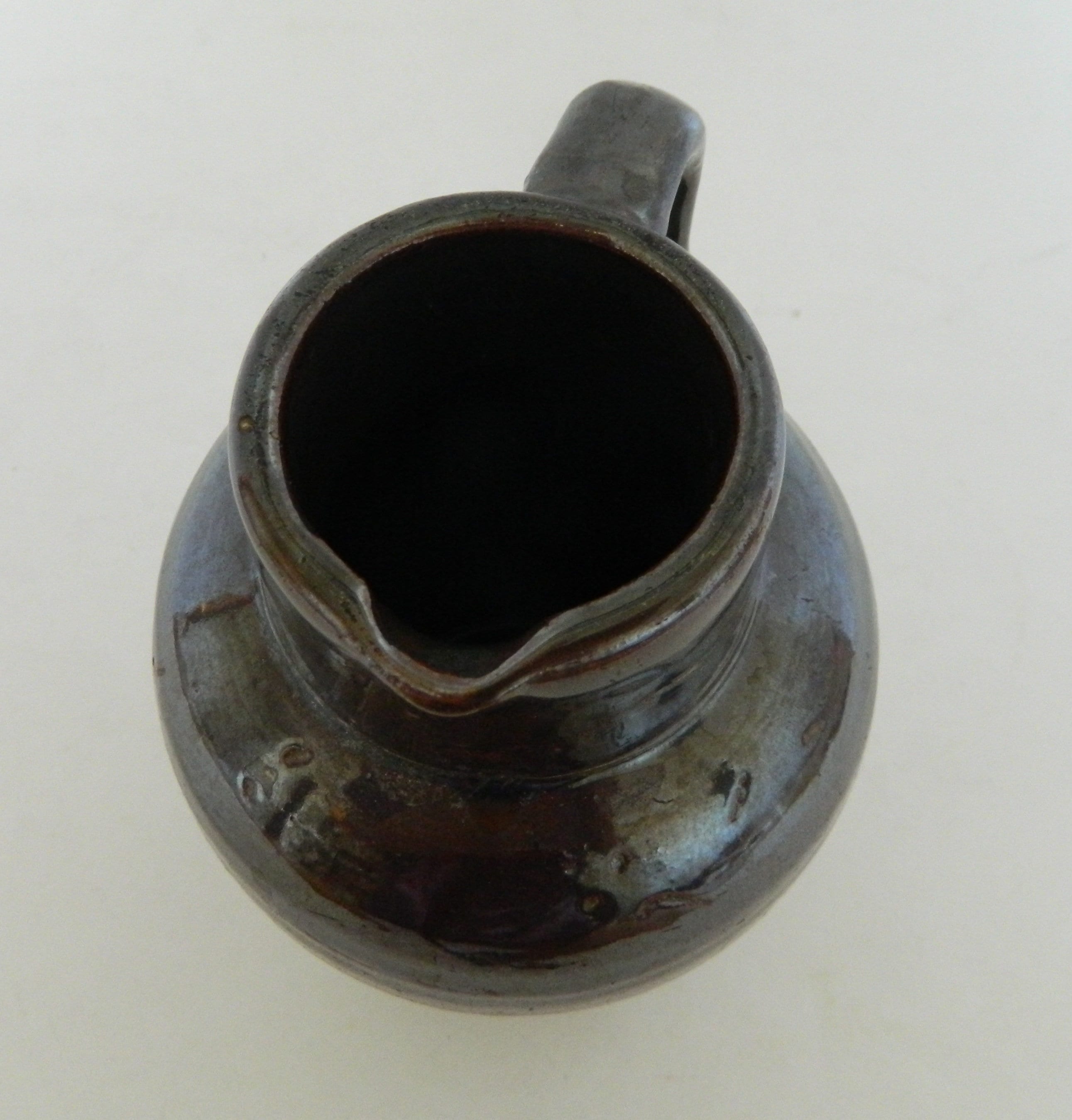 Two Tone Glazed Stoneware Whiskey Moonshine Molasses Jug With Spout 6 ...
