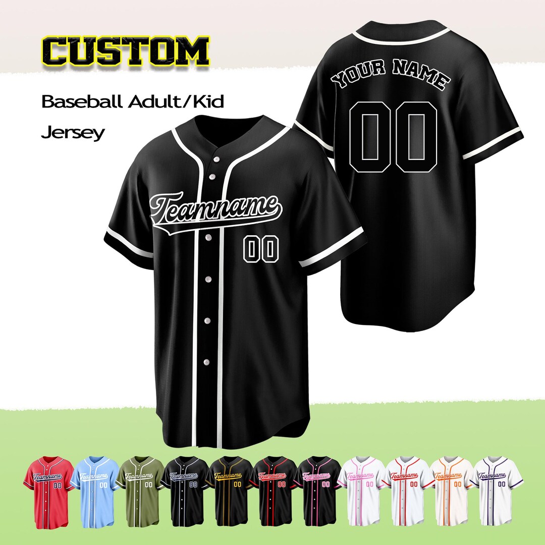 Custom Team Name Number, Custom Jersey Color, Stitched Jersey, Kid ...