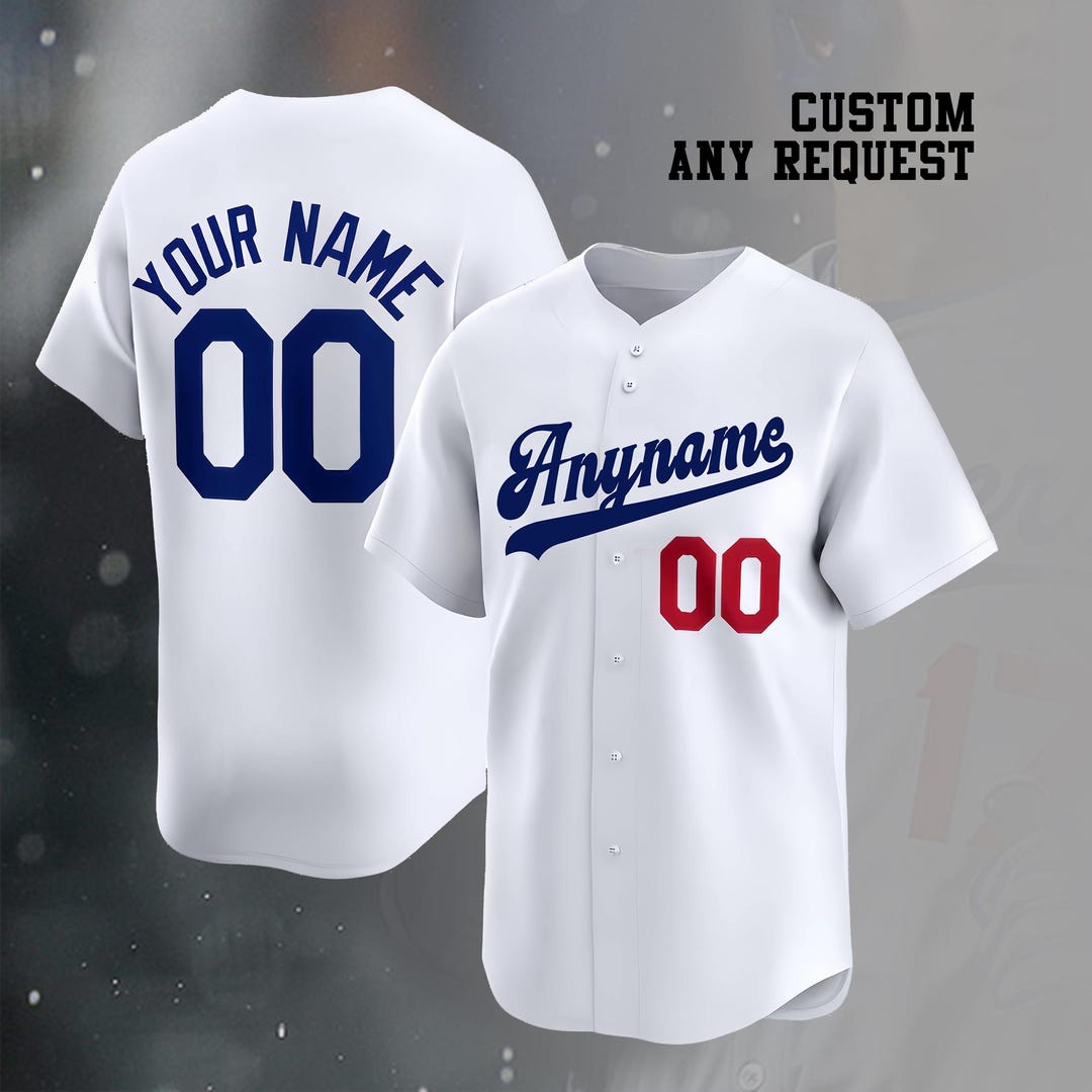 Custom Embroidery Baseball Jersey: Personalized Name Number for Men ...