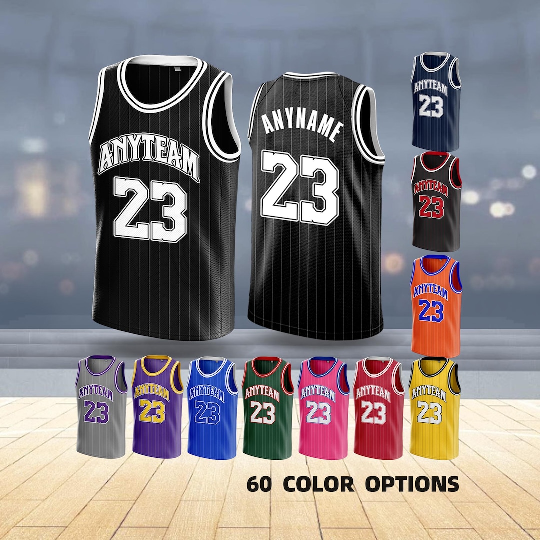 Custom Basketball Jersey, Personalized Embroidery or Print Name Number ...
