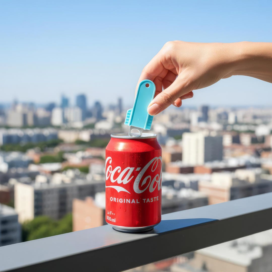 Ergonomic Soda Can Opener: Plastic Bottle Opener, Save Your Nails & Pop ...