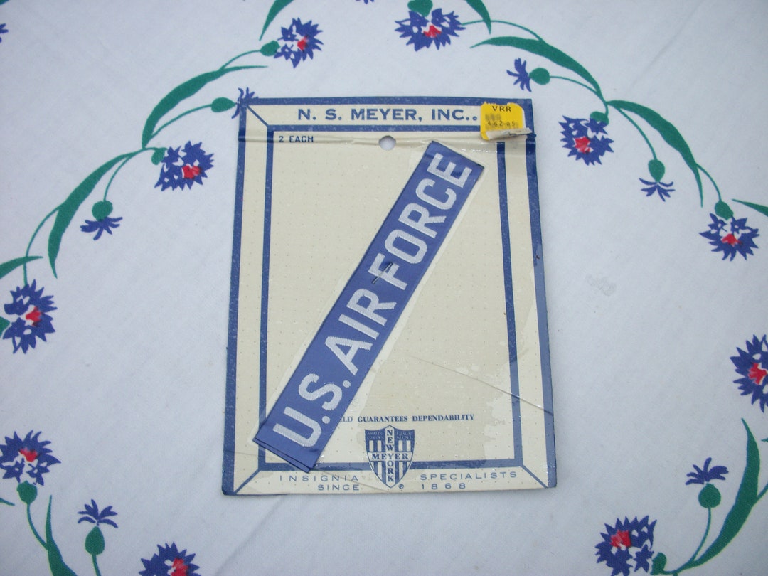 Vintage Set of 2 Woven USAF Patches Emblems for Clothing in Original ...