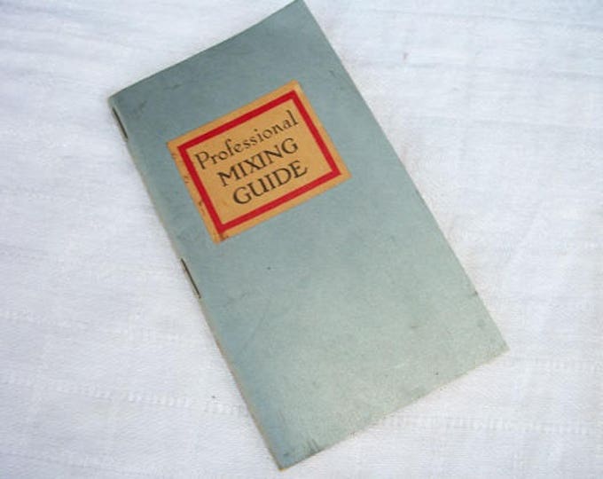 Vintage Pocket Professional Mixing Guide Dated 1947 - Etsy