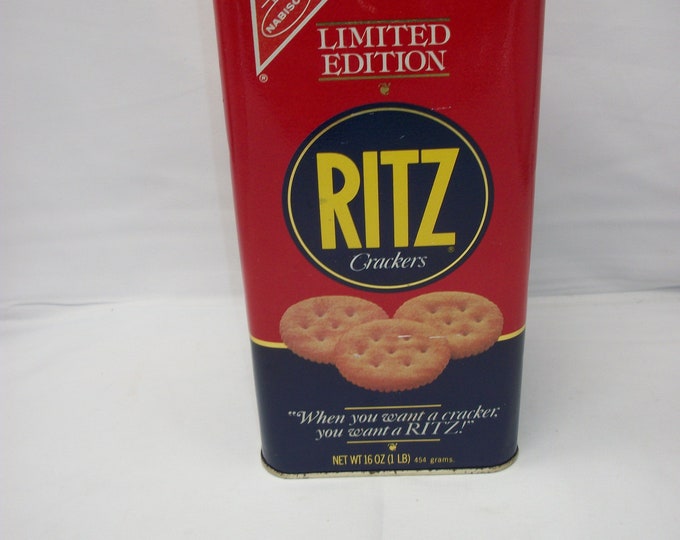 Vintage Limited Edition Ritz Tin Container 1987 Kitchen Display Metal ...
