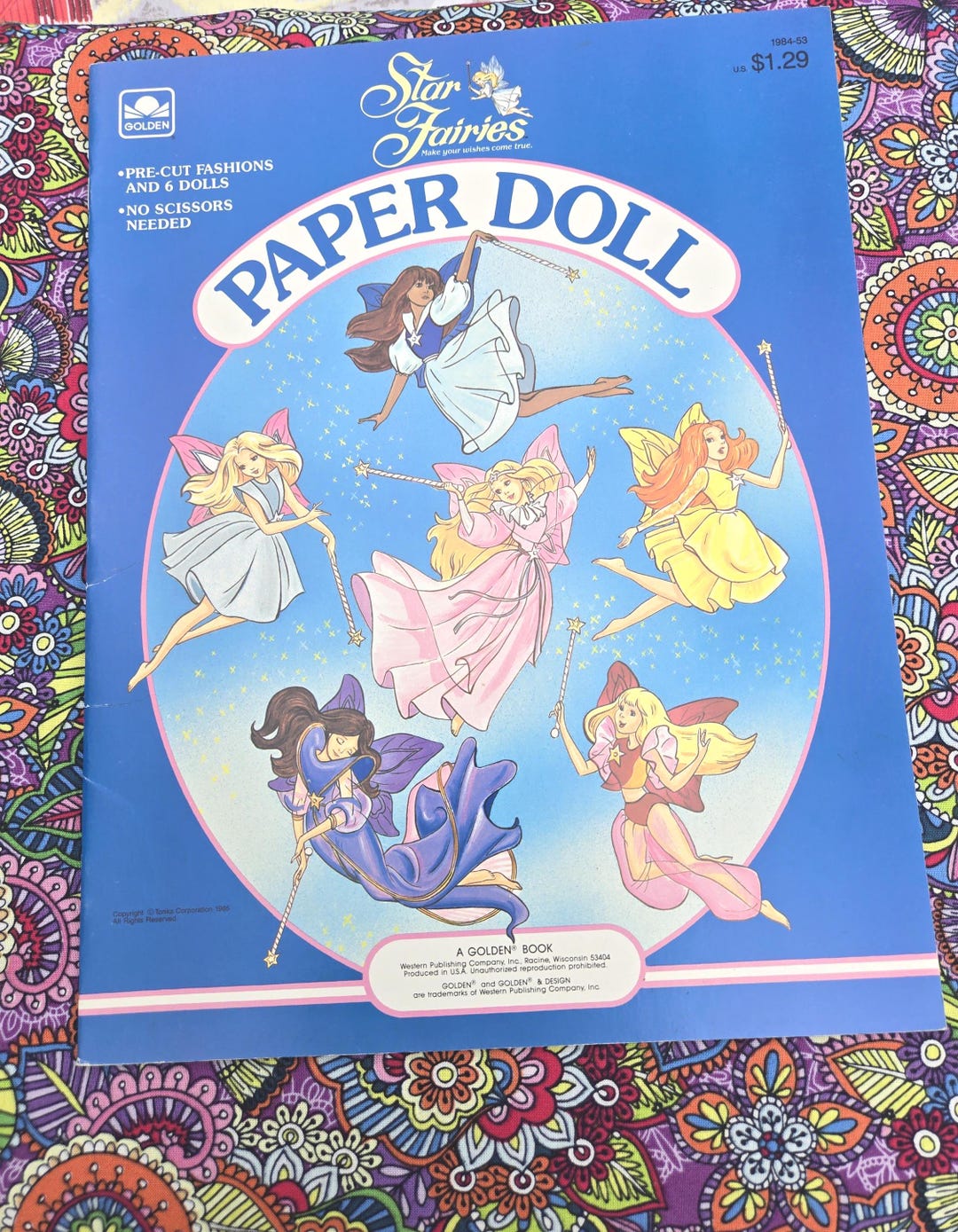 Vintage Pretend Play Paper Doll Book NOS Unused Complete Golden Books ...