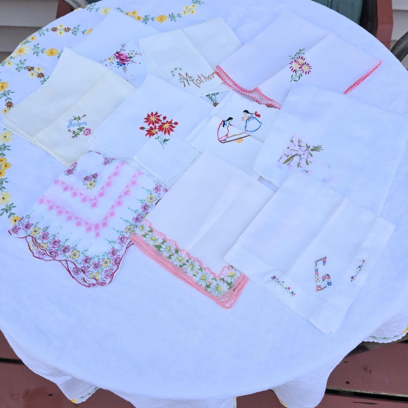 Vintage Handkerchief - Etsy