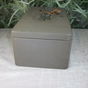 Vintage Midcentury Swanco Metal Lock Box With Key Gray - Etsy