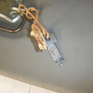 Vintage Midcentury Swanco Metal Lock Box With Key Gray - Etsy