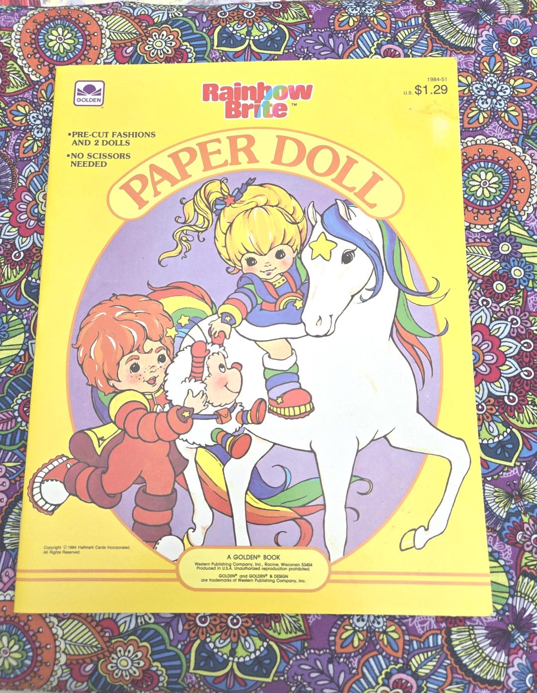 Vintage Pretend Play Paper Doll Book NOS Unused Complete Golden Books ...