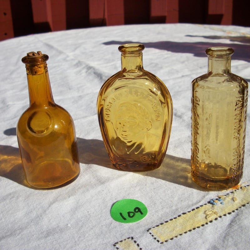 Wheaton Miniature Glass Bottle - Etsy