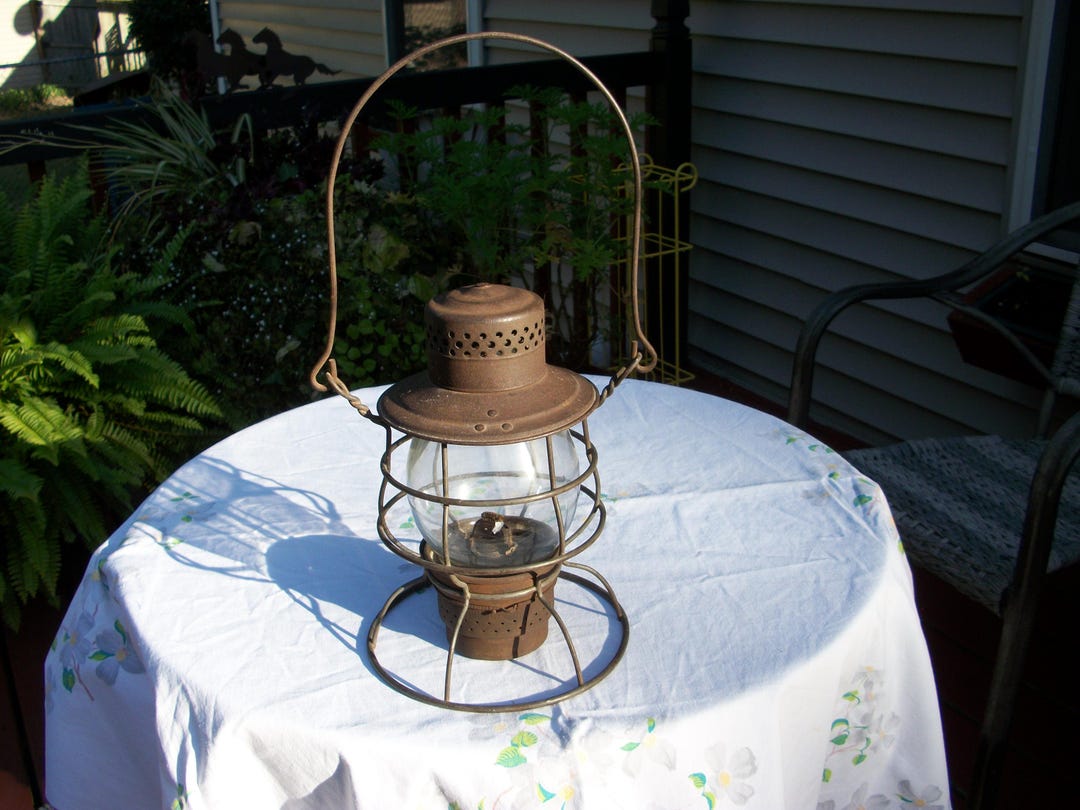 Vintage Rayo RR Railroad Lantern No. 39 WB Primitive Rustic Farmhouse ...