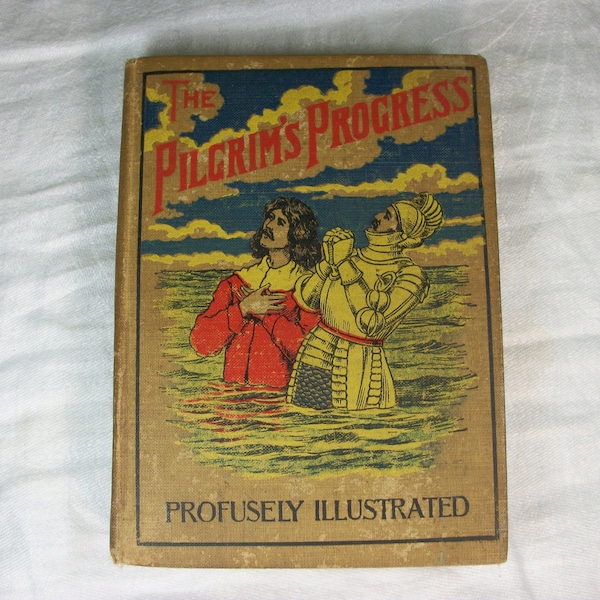 Antique Pilgrims Progress Book - Etsy