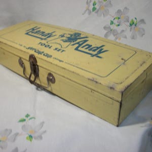 Vintage Handy Andy Metal Tool Set Case With Tools Toys Toy - Etsy
