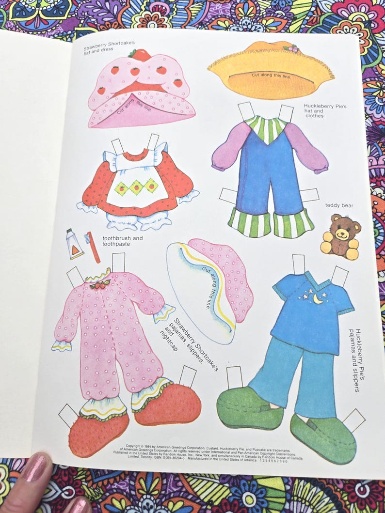 Vintage Pretend Play Paper Doll Book NOS Unused Complete Happy House ...