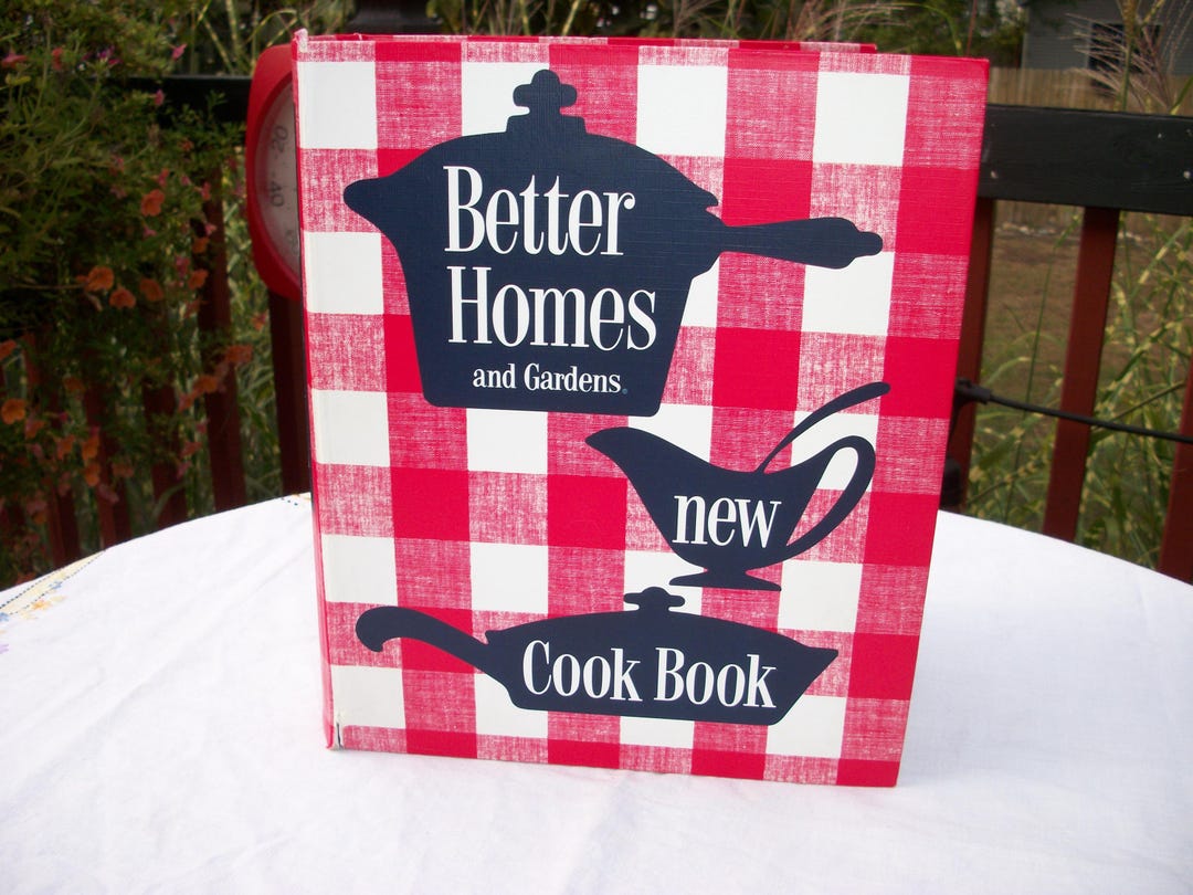 Vintage Mid Century Better Homes and Gardens New Cook Book Cookbook Red ...
