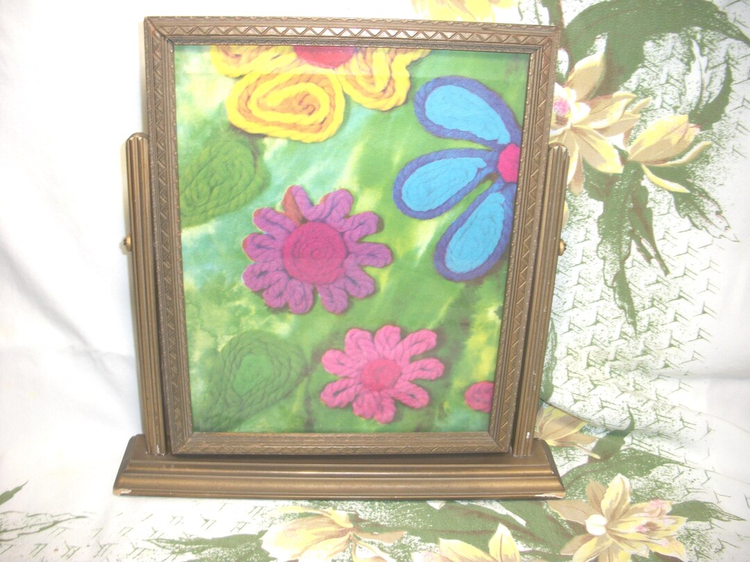 Vintage Art Deco Swivel Wood Picture Frame With Glass - Etsy