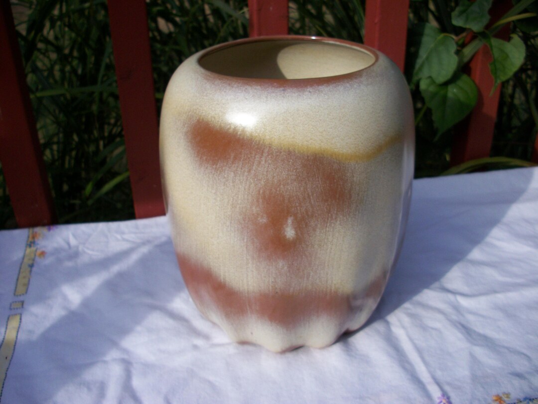 Vintage Frankoma Vase Planter Canister Container Marked 25F - Etsy