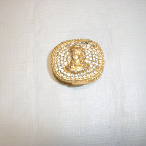 Rhinestone Pill Box - Etsy