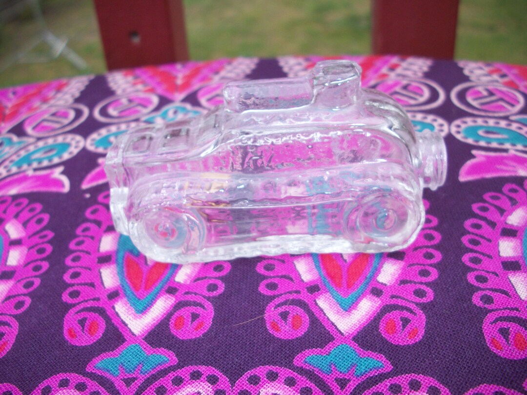 Vintage Clear Glass Candy Container Bottle Tank Etsy